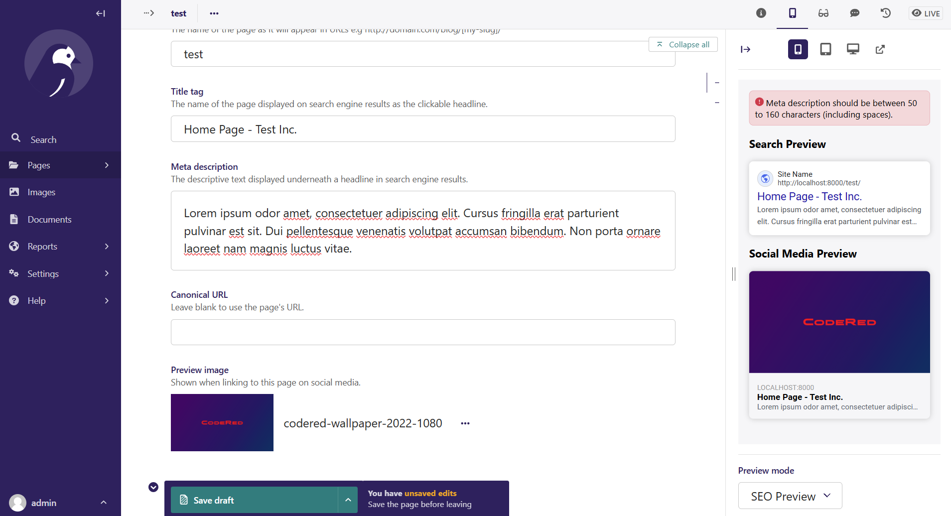 SEO Previews in Wagtail — CodeRed