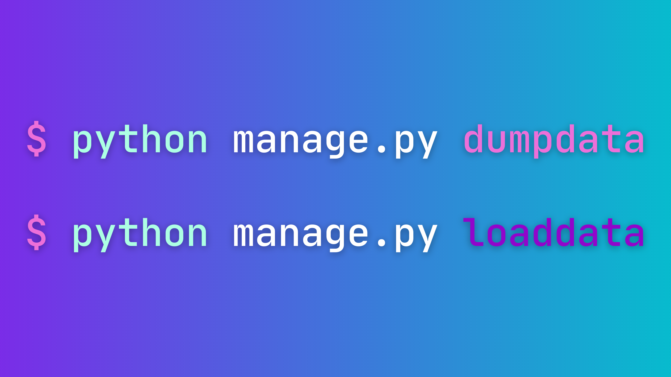 How to Dump Your Django Database and Load It into a New Project — CodeRed